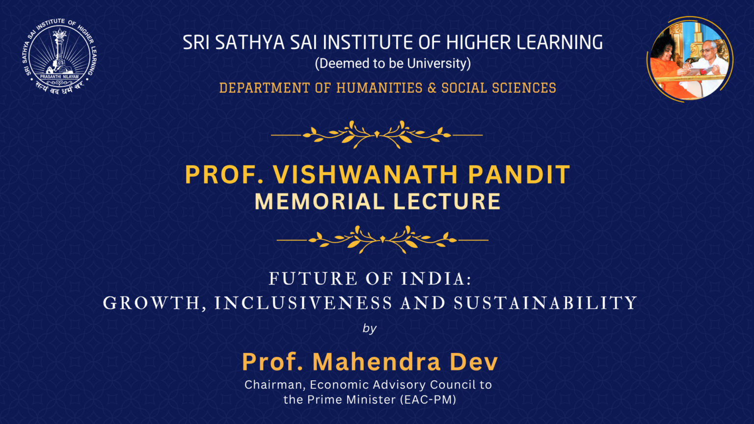 Events for October 2025 – Sri Sathya Sai Institute of Higher Learning ...